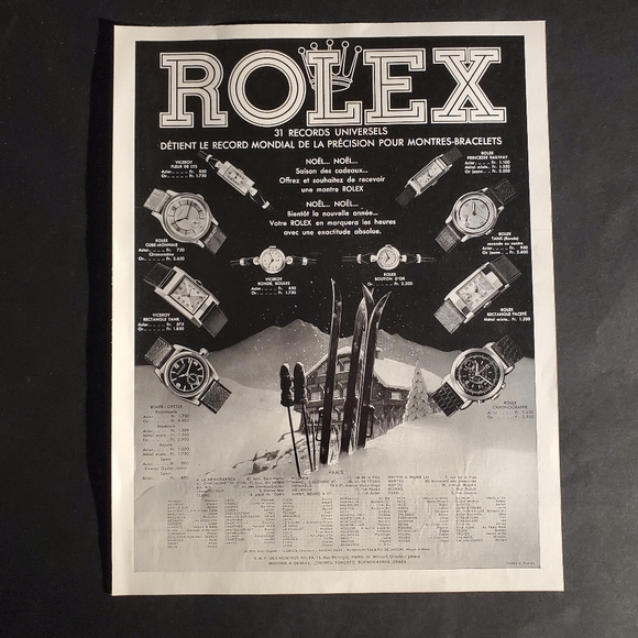 Rolex | Art | Rolex Original Print Magazine Advertisement From 938 ...